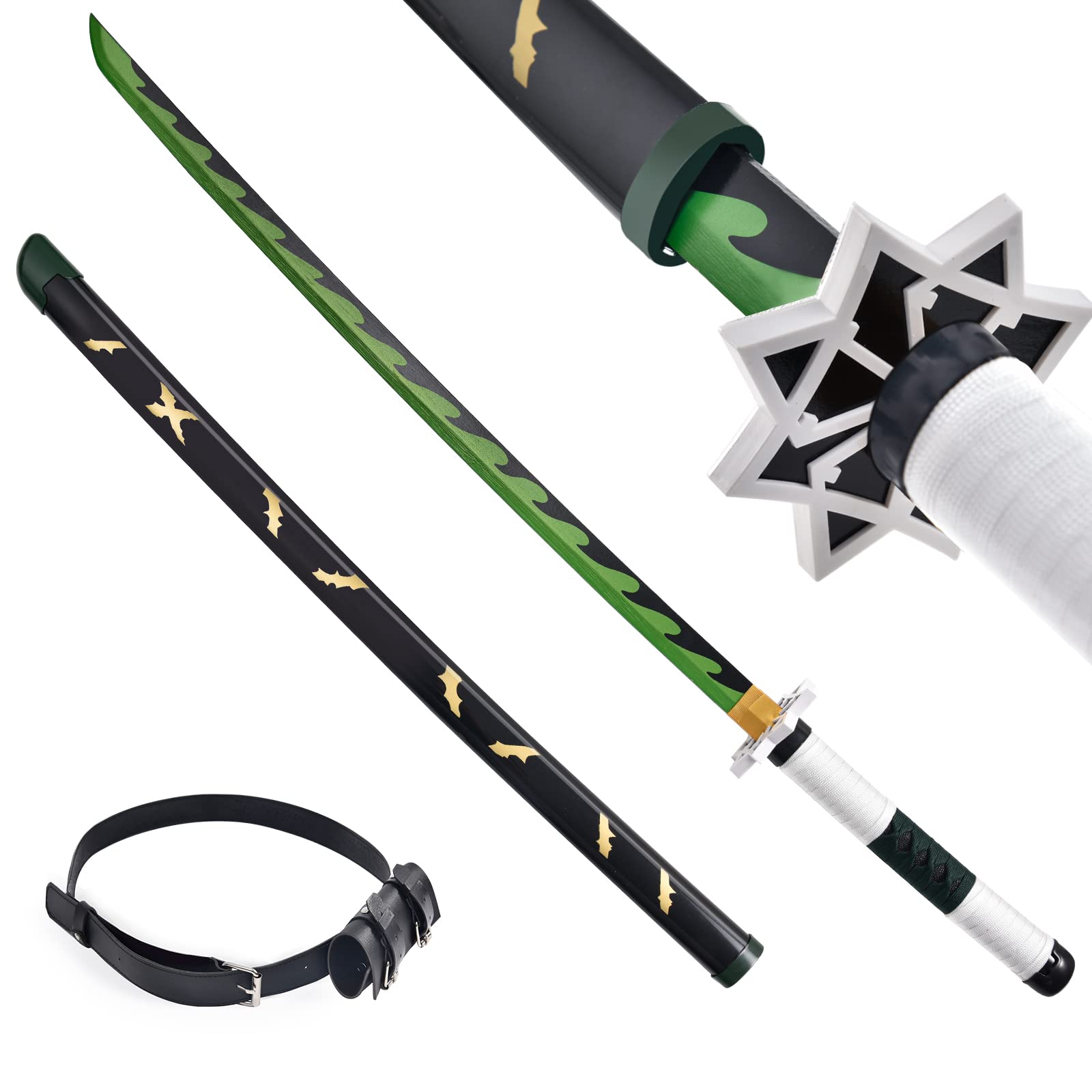 Buy Demon Slayer Anime 41inch - Bamboo Blade Samurai Katana with Belt ...