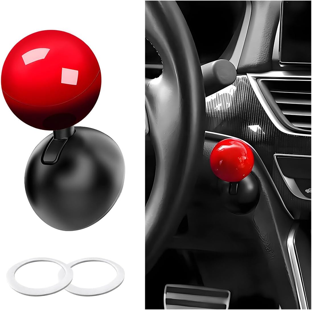 Amazon.com: Ohleats Car Rocker Button Cover, Aluminum Alloy Joystick ...