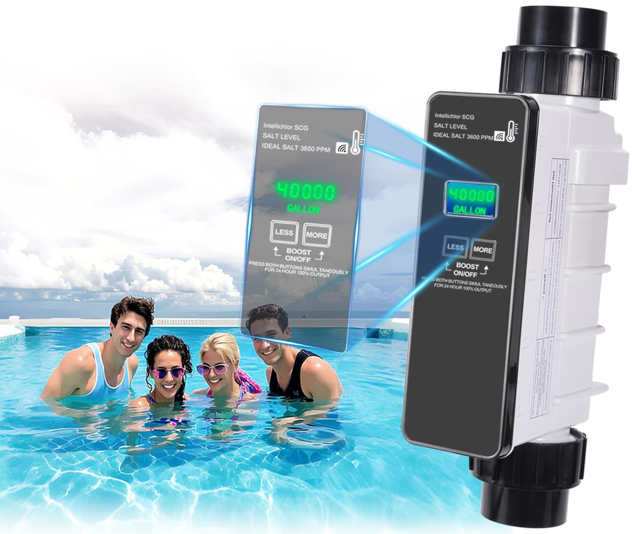 IC40 Pool Salt Cell Replacement Fit for Pentair Intellichlor IC40 ...