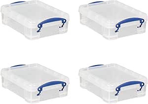 Really Useful Box 1.75 Liter Plastic Stackable Storage Container with ...
