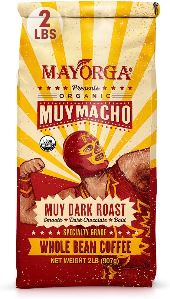Amazon.com : Mayorga Medium Roast Whole Bean Coffee, 2 lb bag - Mayan ...
