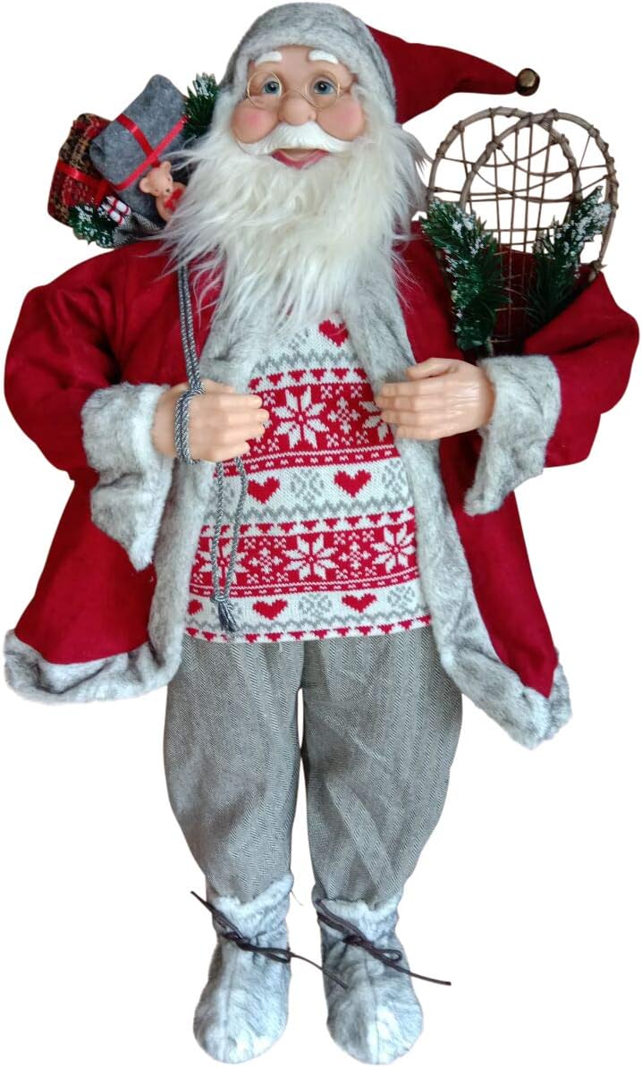 Garden Market Place Large 90cms Tall Father Christmas Figure With Sack ...