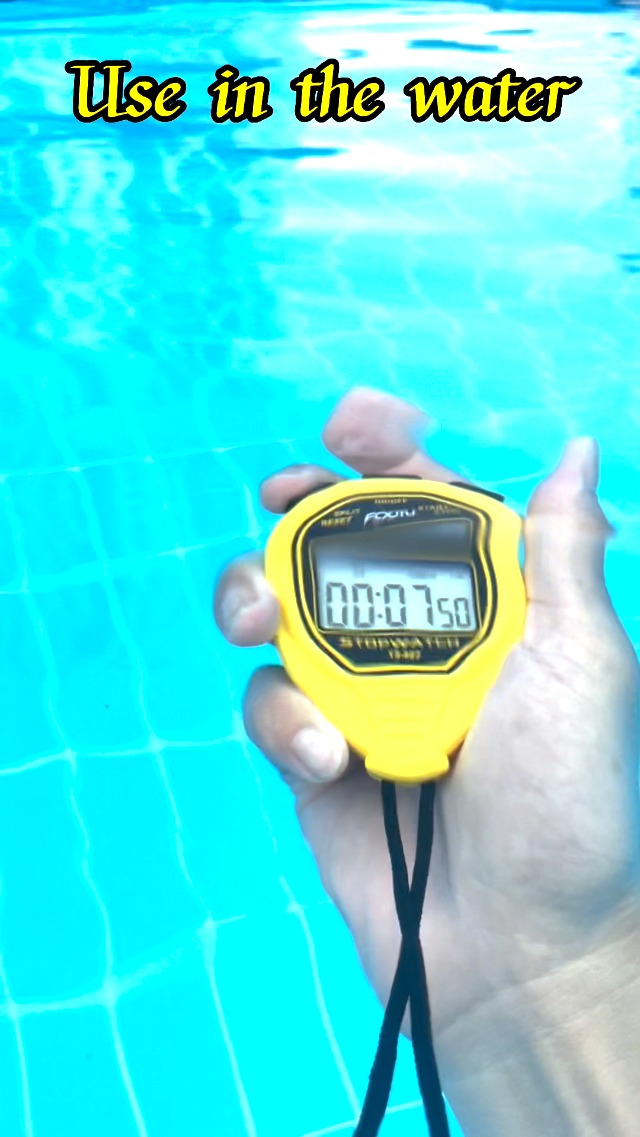 Watch FCXJTU Digital Simple Waterproof Stopwatch for Swimming on Amazon ...