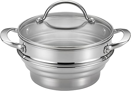 Anolon 77447 Classic Stainless Steel Universal Covered Steamer Insert ...