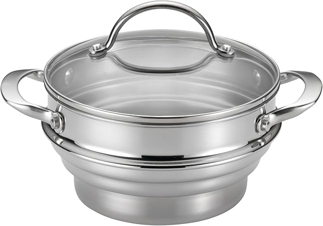 Anolon 77447 Classic Stainless Steel Universal Covered Steamer Insert ...