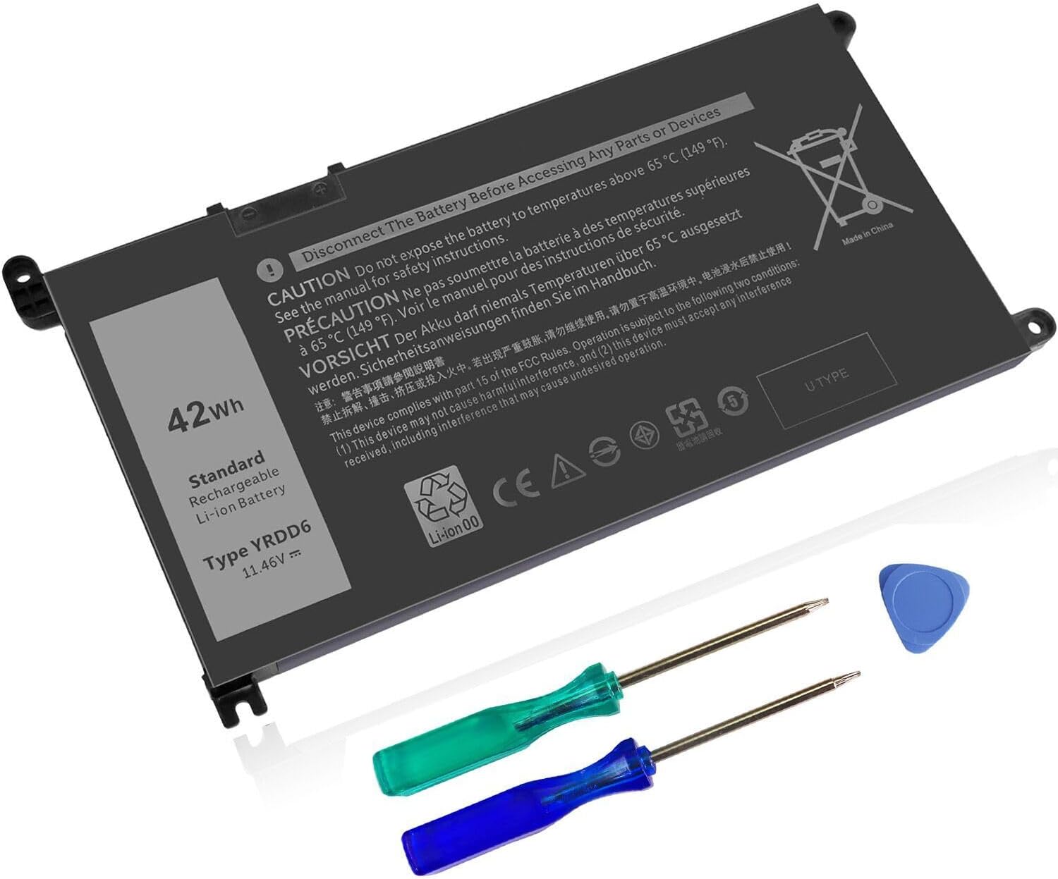 Amazon.com: YRDD6 Laptop Battery Replacement for Dell 15 3000 5000 ...