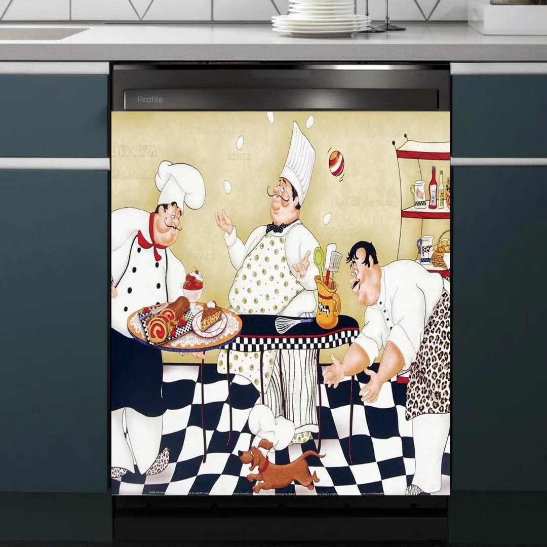 Amazon.com: Chef Dishwasher Magnet Cover, Refrigerator Magnets Decor ...