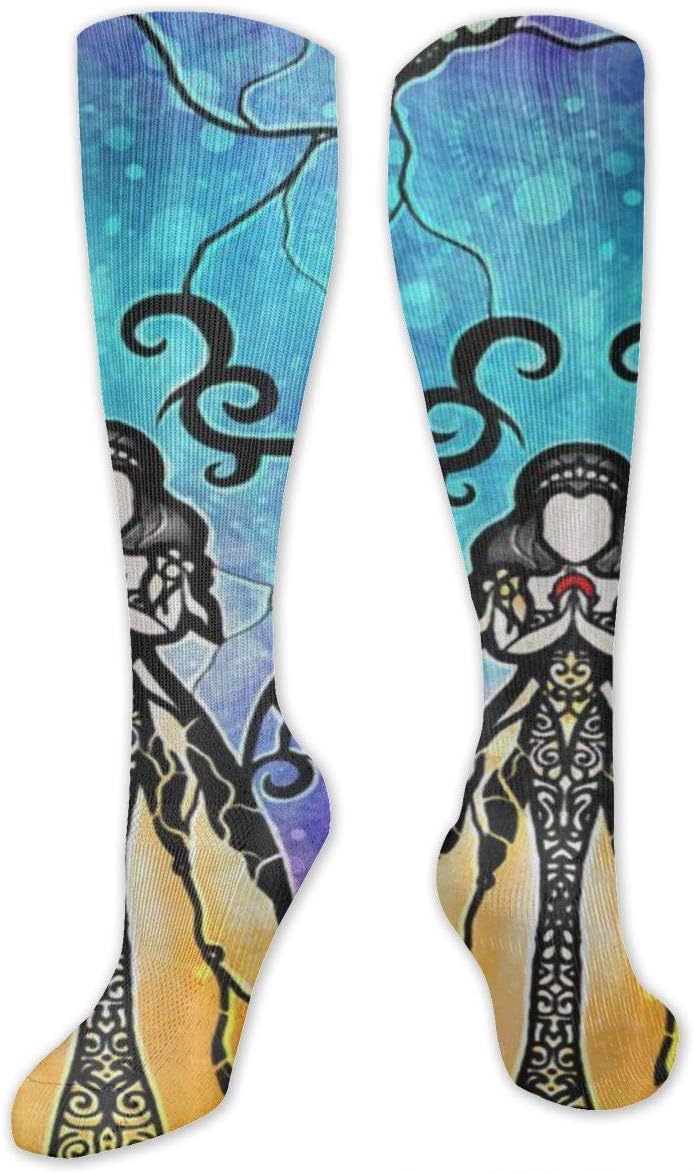 Amazon.com: StockingsQQ Mermaid Space Mandie Compression Socks for ...