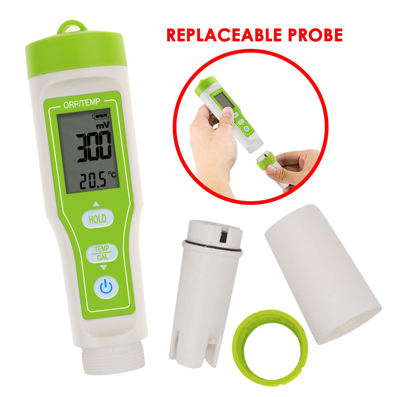 Snapklik.com : 2 In 1 ORP & Temperature Meter, Digital ORP Meter