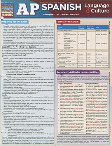 Ap Spanish (Quick Study: Academic) by Inc. BarCharts (2013-12-31 ...