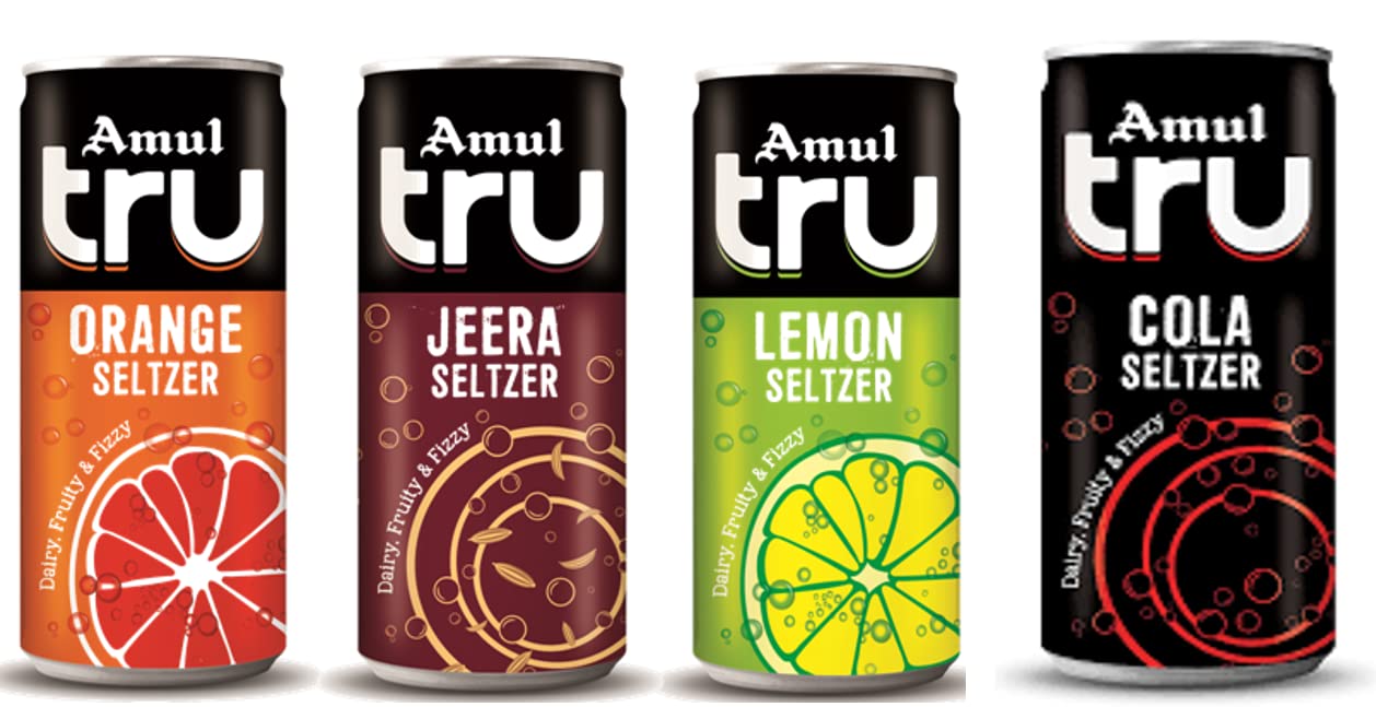 Buy UNIQUE AMUL TRU (ORANGE,LEMON,JEERA,COLA) PACK OF 4 Online at ...