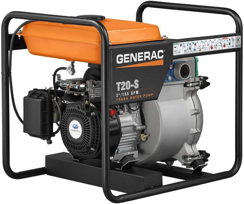 Brandclub - Generac 6920 Trash Pump G-Force Engine, 2", Orange ...