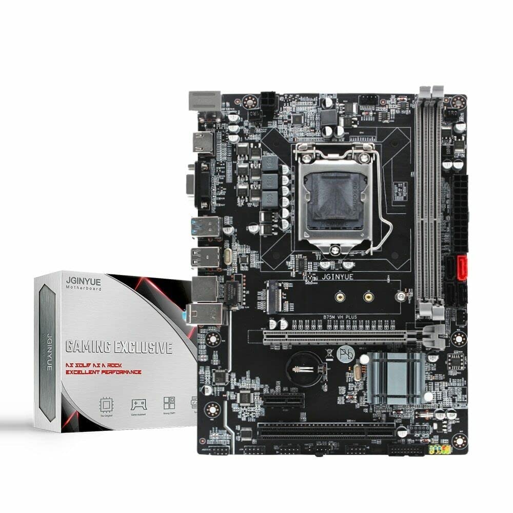 Buy JGINYUE LGA 1155 Motoard B75 Micro-ATX Motoard Support LGA 1155 CPU Xeon E3 Processor (M.2 ...
