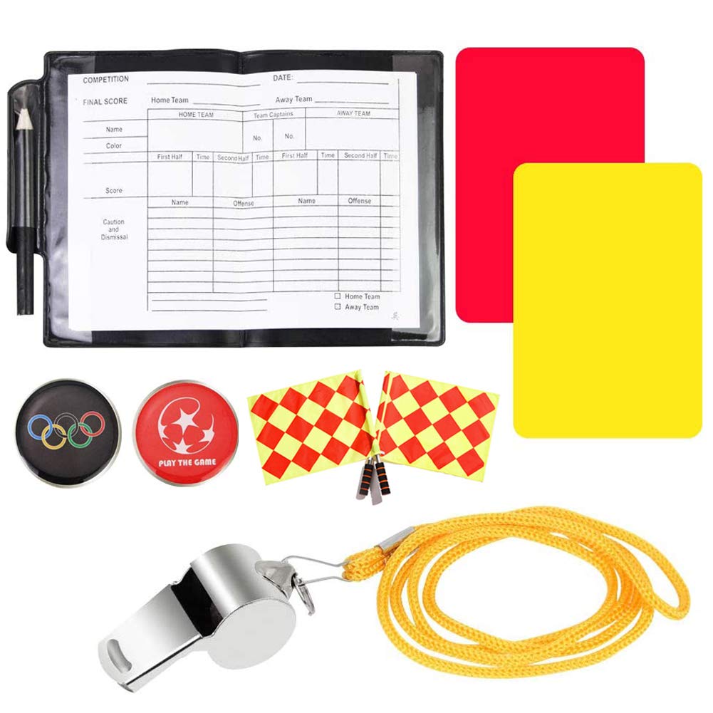 Cxingfootball Soccer Referee Card Flag Set 17 Referee Flag Red ...
