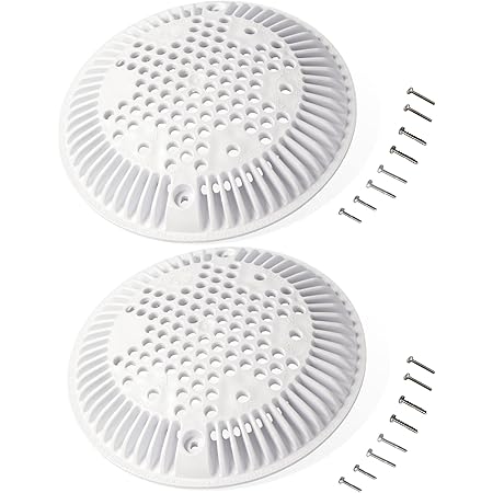 Amazon.com : Hayward WG1030AVPAK2 White Dual Suction Flow Drain Cover ...