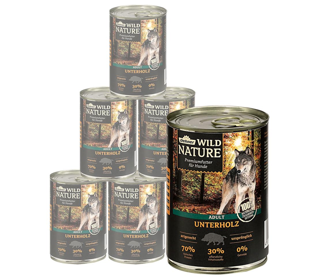 Dehner Wild Nature Hundefutter Unterholz, Nassfutter getreidefrei ...