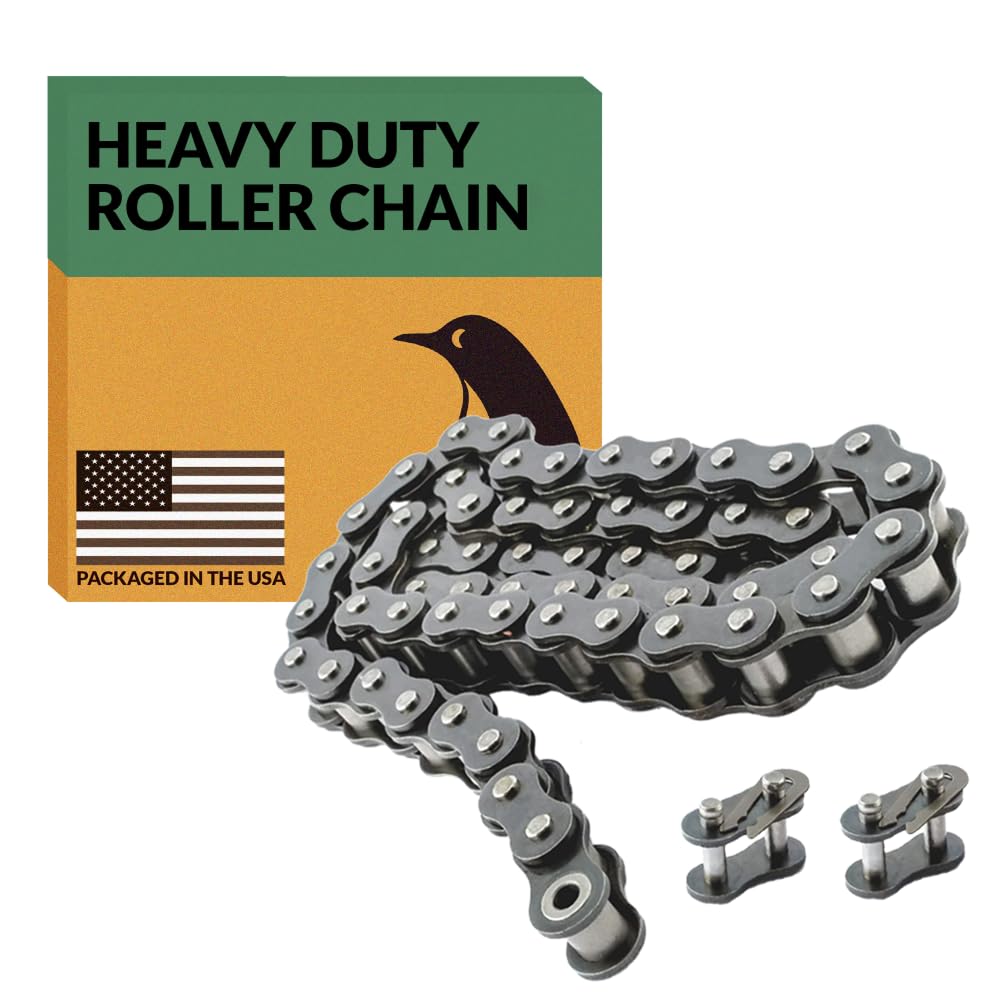 PGN #50 Heavy Duty Roller Chain - 10 Feet + 2 Free Connecting Links ...