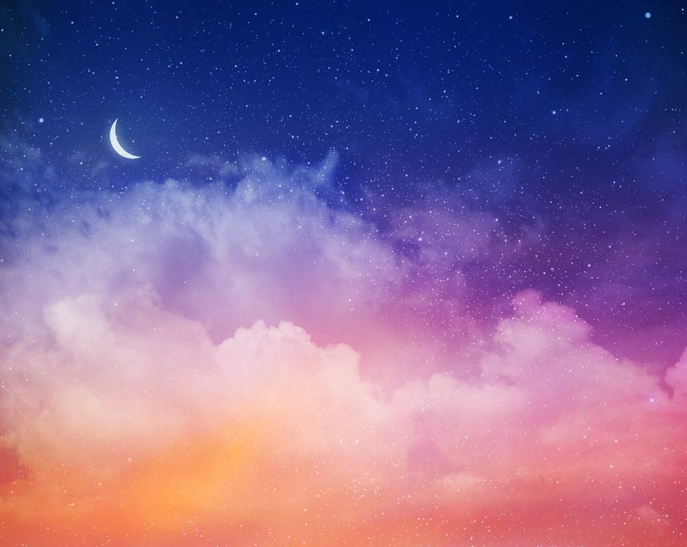 5 Ace Magic sky background with stars Sticker Poster|Night Moon poster ...