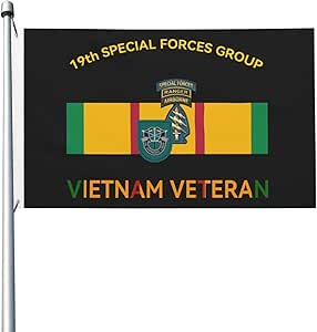 Amazon.com : 19th Special Forces Group Vietnam Veteran 3x5 Ft Flag ...