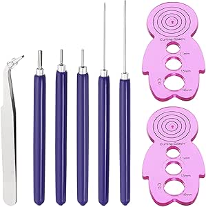 Amazon.com: PATIKIL Paper Quilling Tool Set, 8 Pack Slotted Needle Pens ...