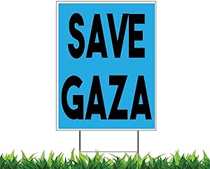 Amazon.com : SAVE GAZA 18x24" Vertical/Portrait Yard Sign (Outdoor ...