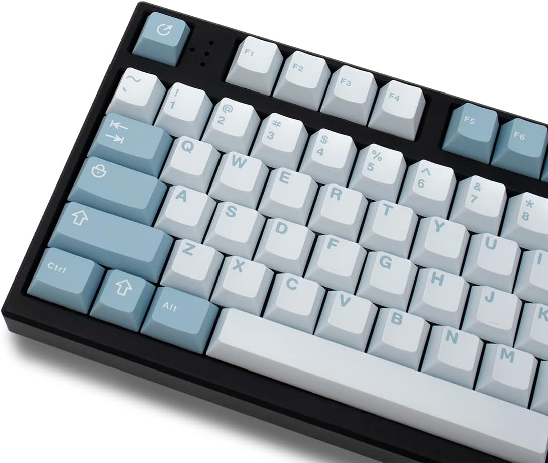 mintcaps Dreams Blue White Keycaps Set 121 Keys Cherry Profile ...