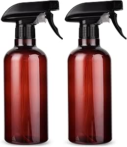 Amazon.com: LANBEAUTIFY Plastic Spray Bottles - 2 Pack 16.9 OZ Empty Spray Bottle,Heavy Duty ...