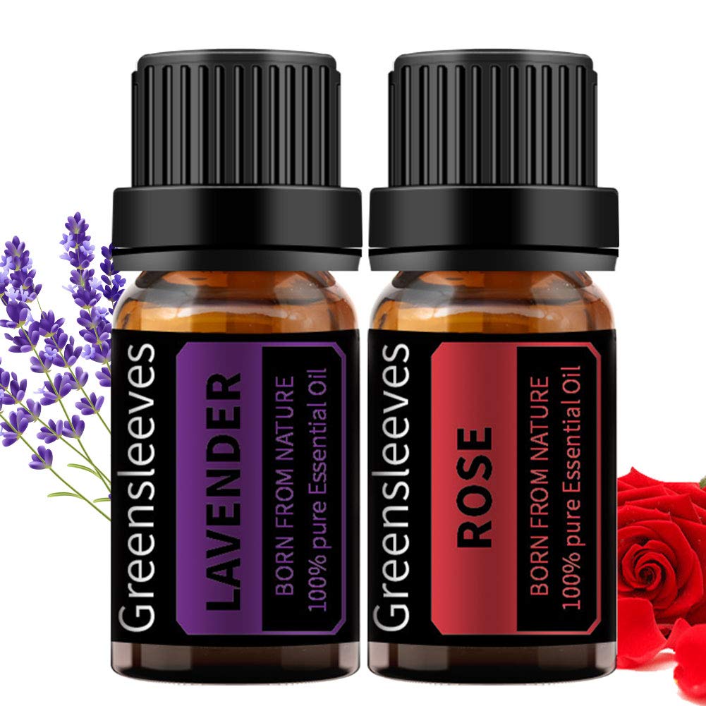 Snapklik.com : GREENSLEEVES Rose Lavender Essential Oil Set, 100% Pure ...
