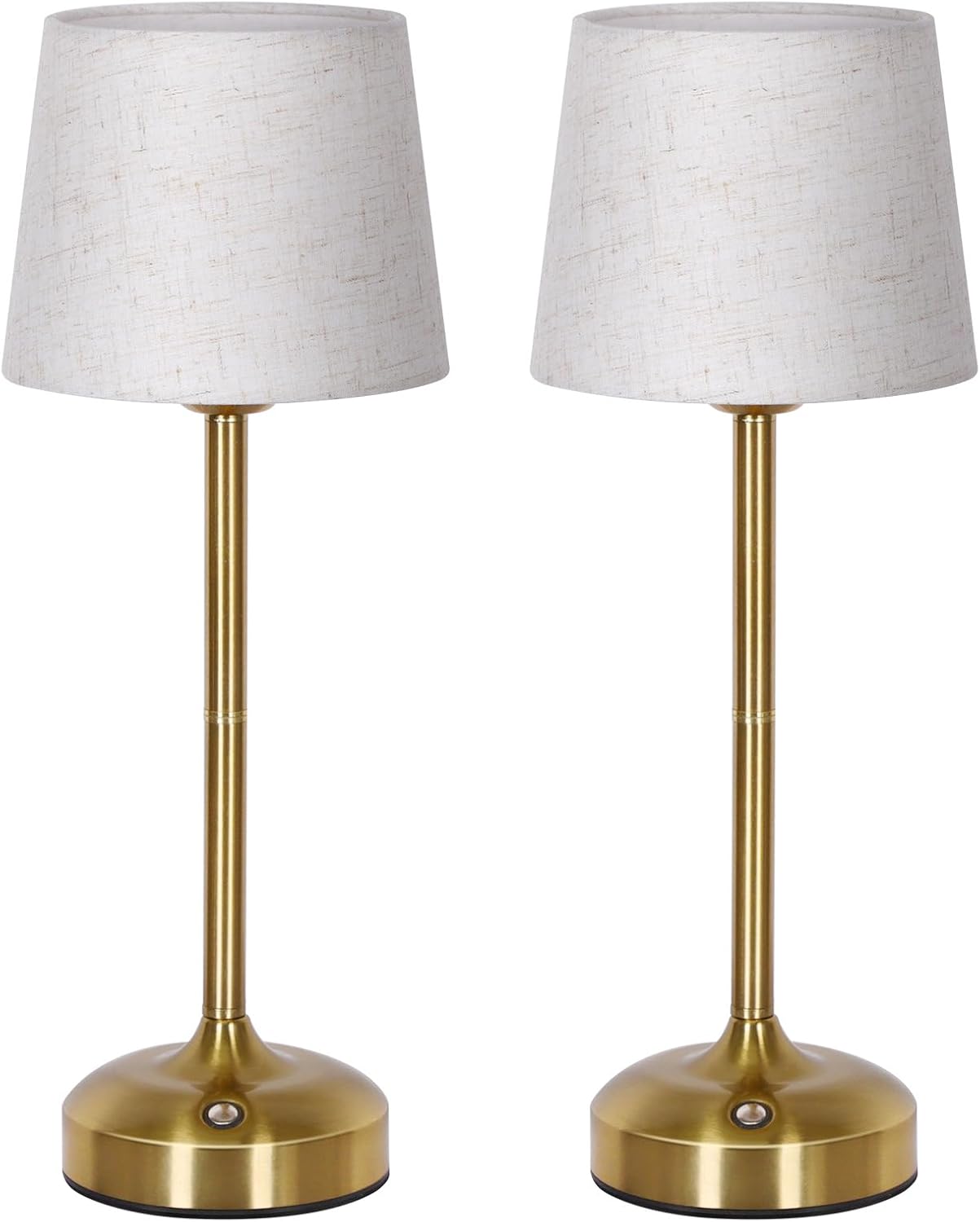 OUTON 2 Pack Cordless Dimmable Table Lamp with 3 Color Temperatures ...