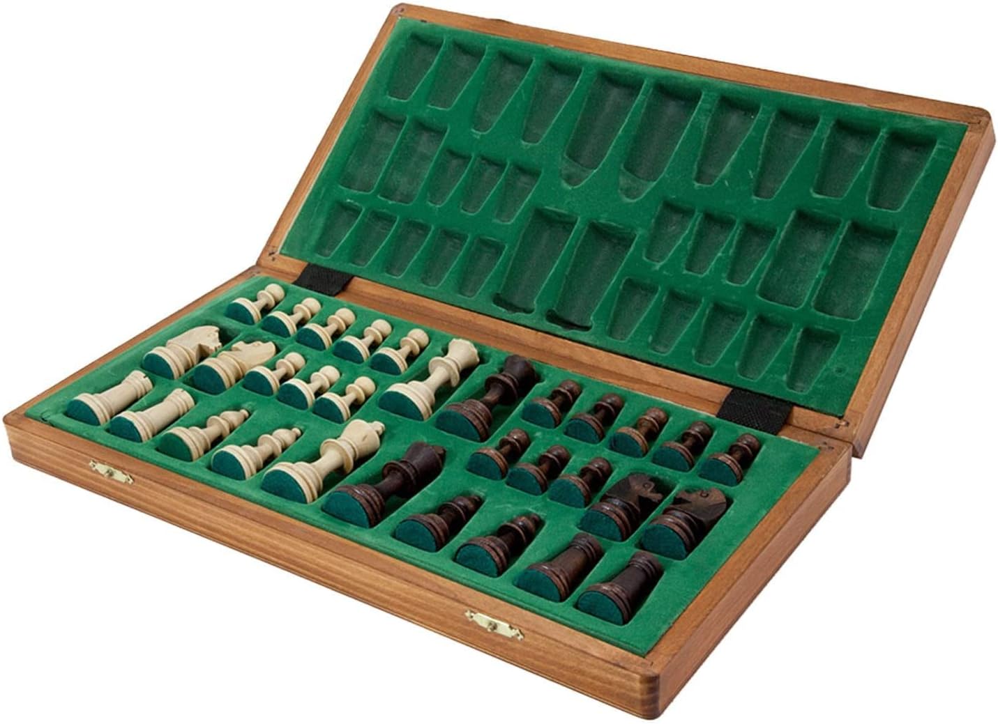 Amazon.com: Wooden Tournament Chess Set with Wooden Board and Chess ...