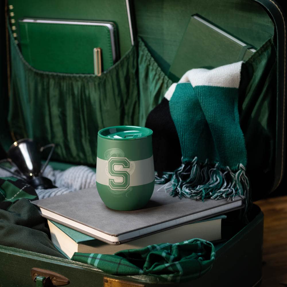 Snapklik.com : Corkcicle Harry Potter Slytherin Stemless Wine Glass Tumbler