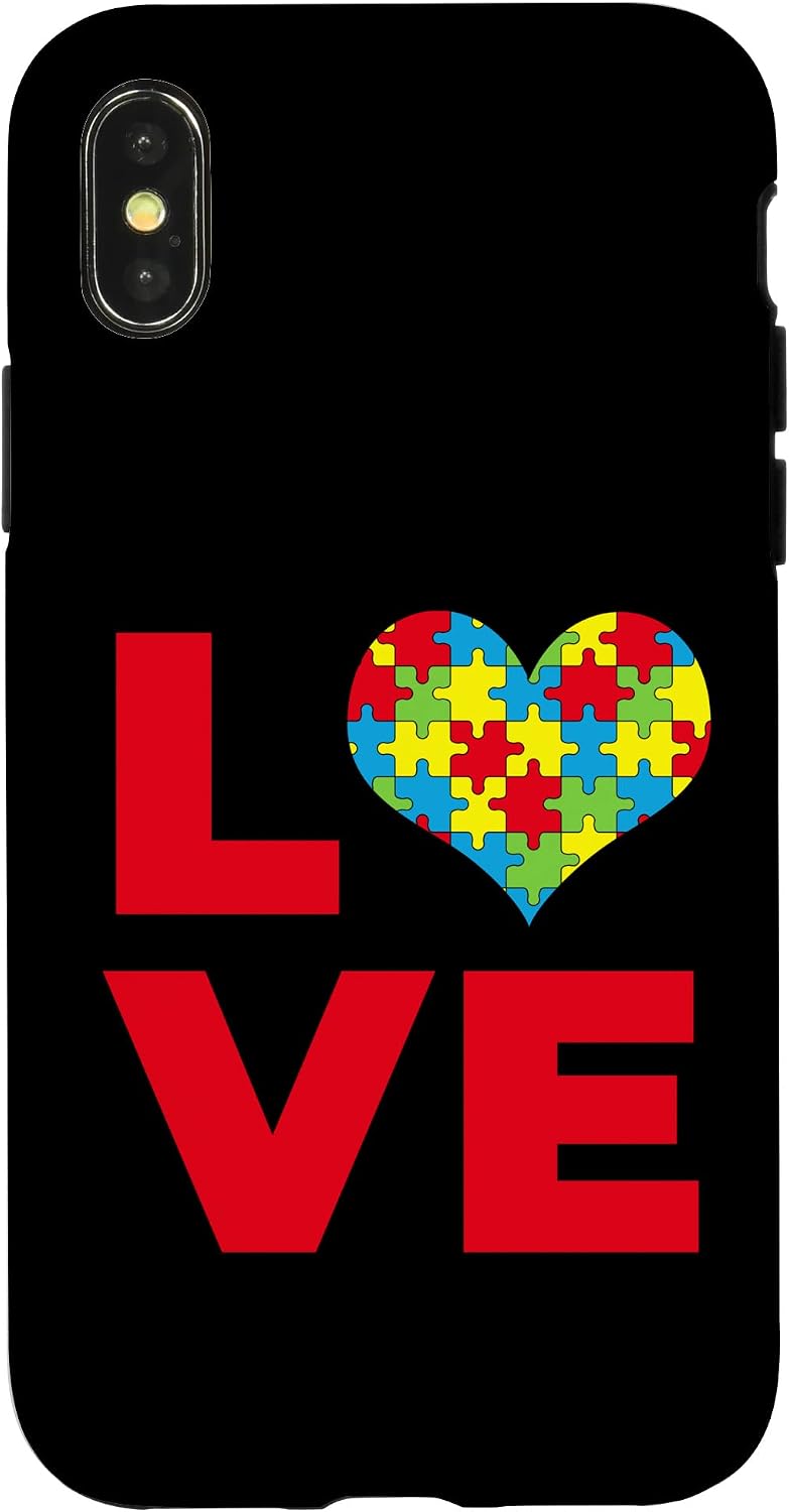 Amazon.com: iPhone X/XS Autism Awareness Month Love Heart Acceptance ...