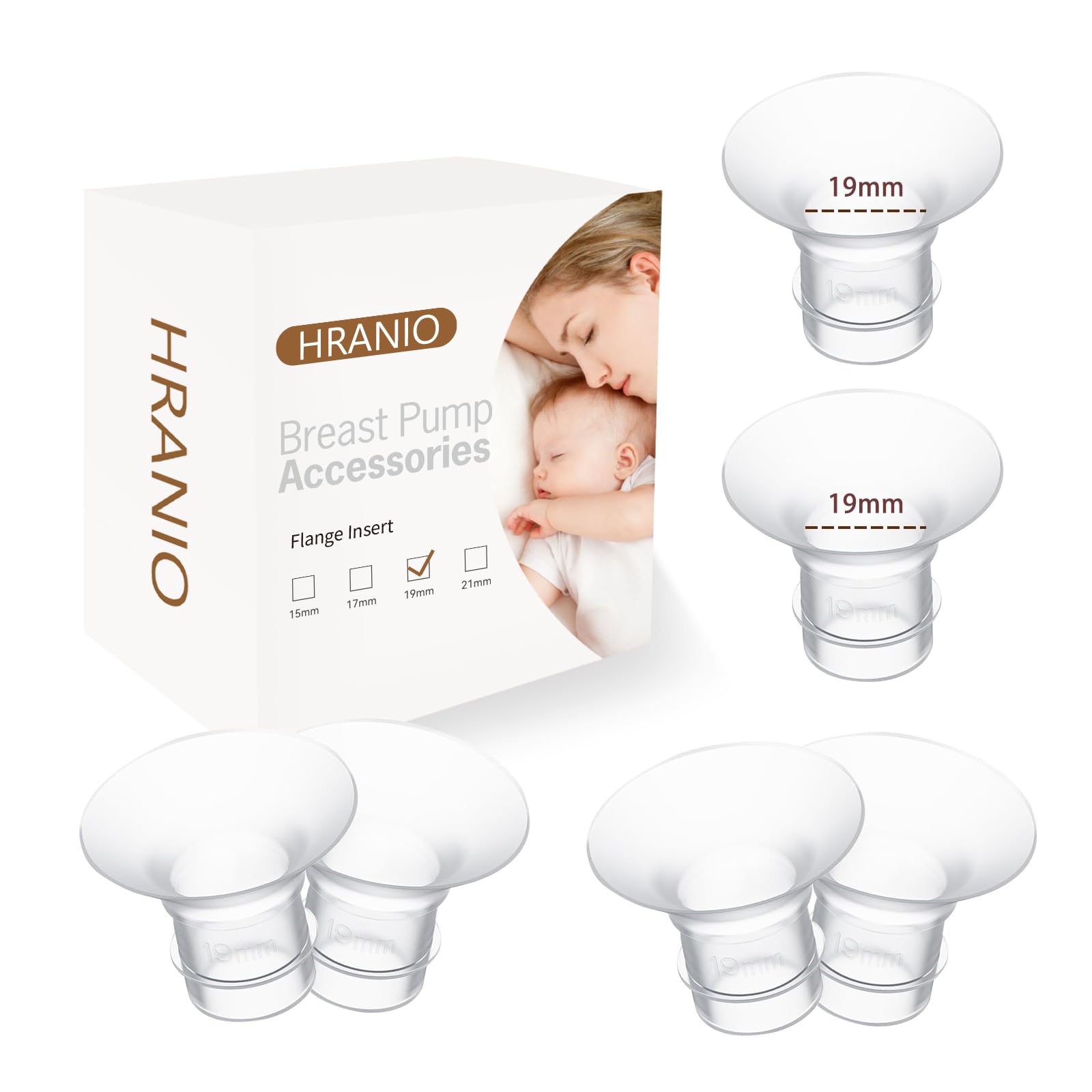 Amazon.com : Flange Insert 19mm 6pcs, Flange Sizing Kit Compatible with ...