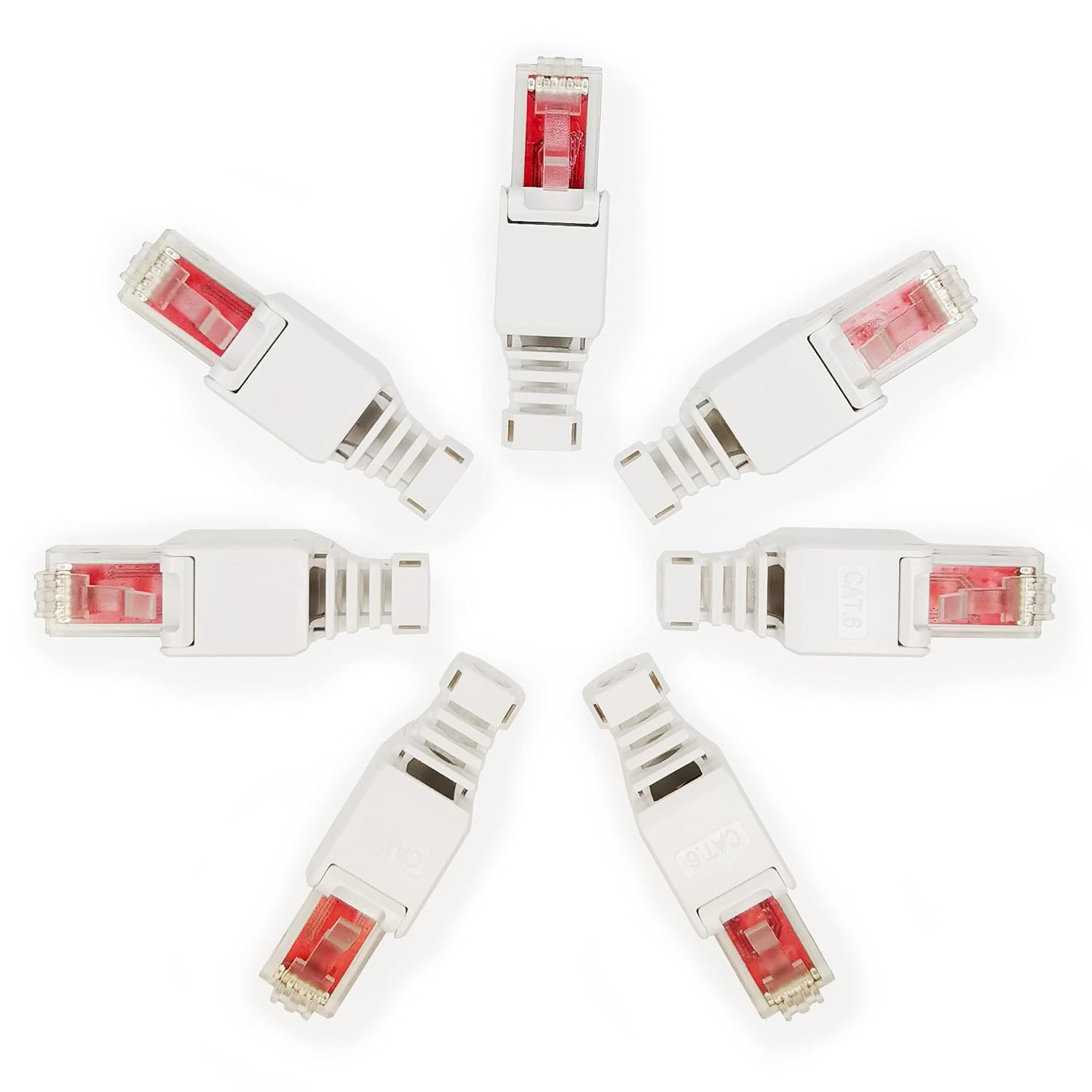 Conectores RJ45 sin herramientas para UTP CAT6/CAT5e/CAT5, conectores ...