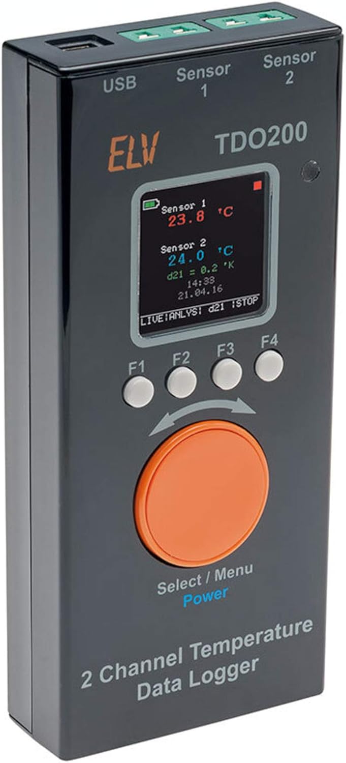 ELV Bausatz 2-Kanal-Temperatur Datenlogger TDO200: Amazon.de: Gewerbe ...