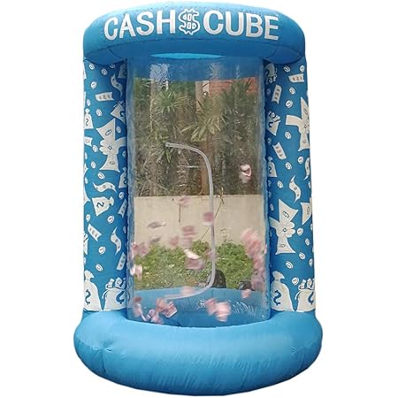 Amazon.com: Happybuy Inflatable Cash Cube with Two Blowers Inflatable ...