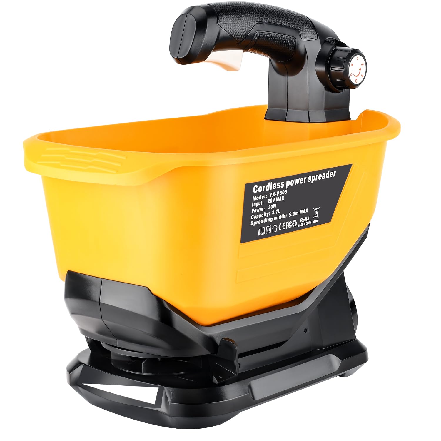 Salt Spreader for Dewalt 20V 60V Li-ion Battery - Handheld Seed and ...