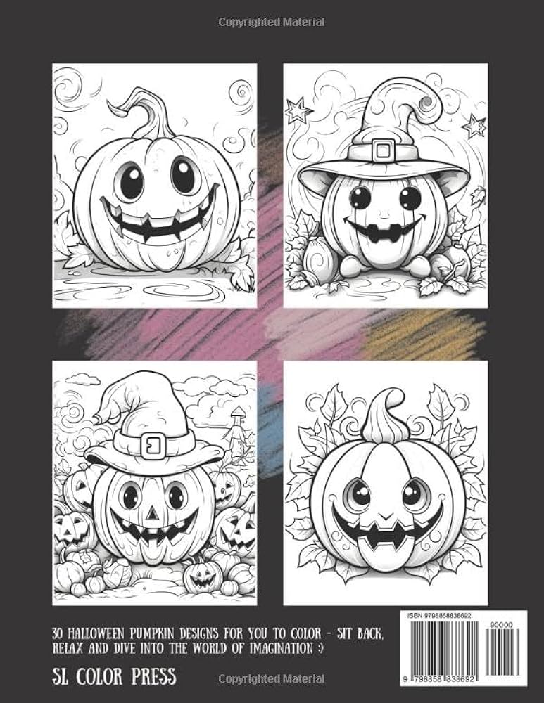 cartoon pumpkin coloring pages