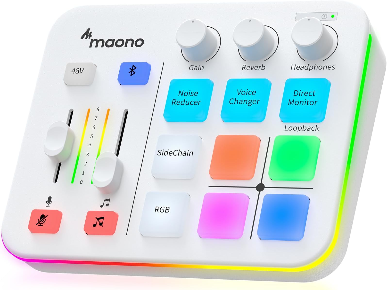 Amazon.com: MAONO Gaming Audio Mixer, Audio Interface with Pro-preamp ...