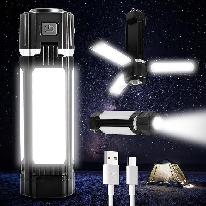 Brikipth Rechargeable LED Work Light, Lights for Garage Portable ...