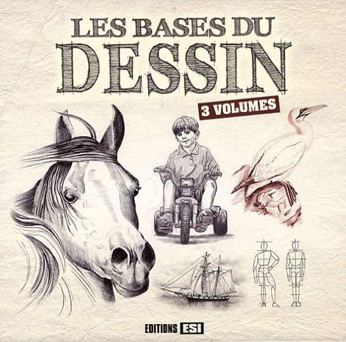 BASES DU DESSIN (LES), COFFRET DE 3 VOLUMES: COLLECTIF: 9782353557592 ...