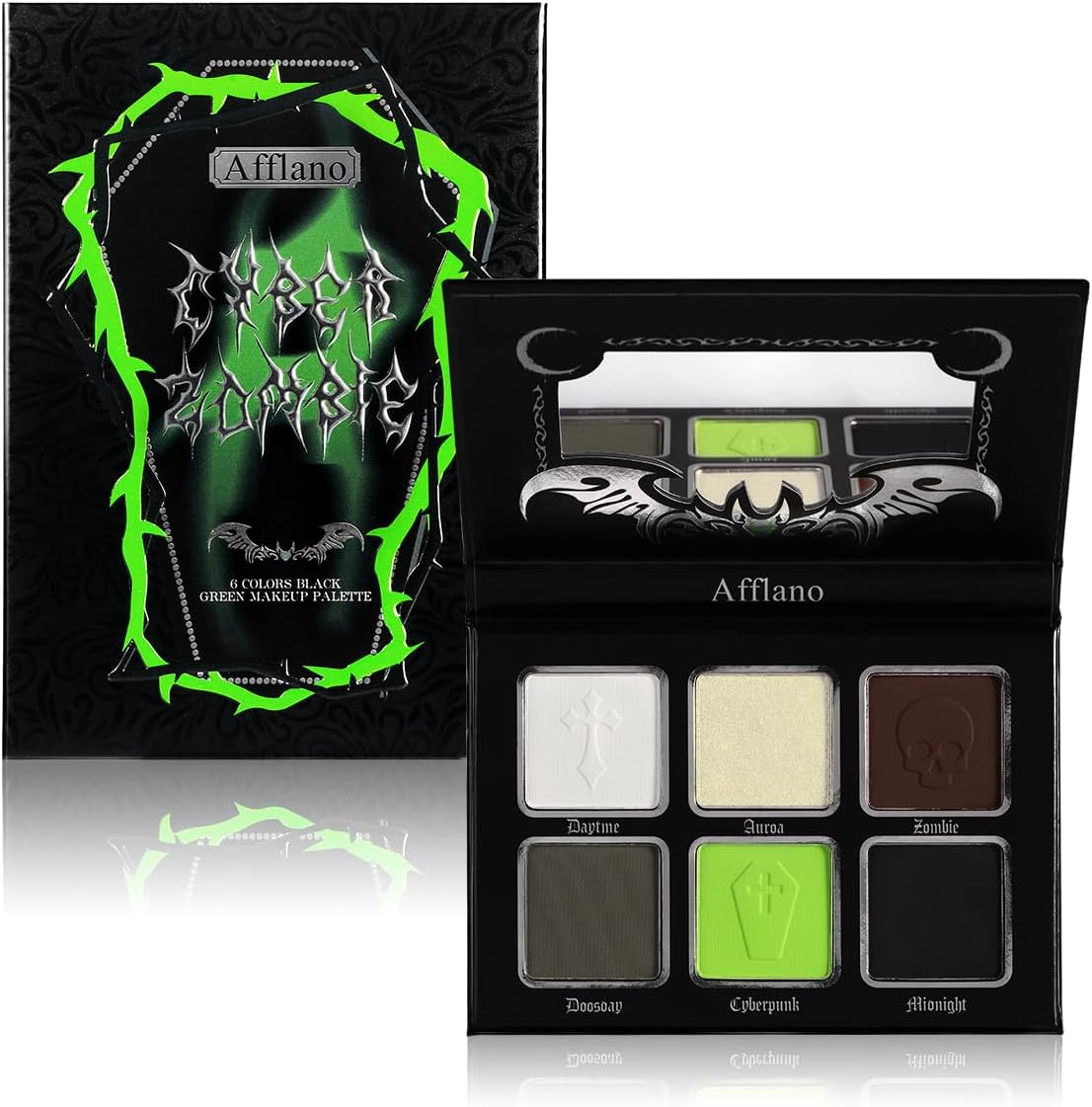 Amazon.com : ecofavor Red Goth Eyeshadow Palette - 9 Colors True Hot ...