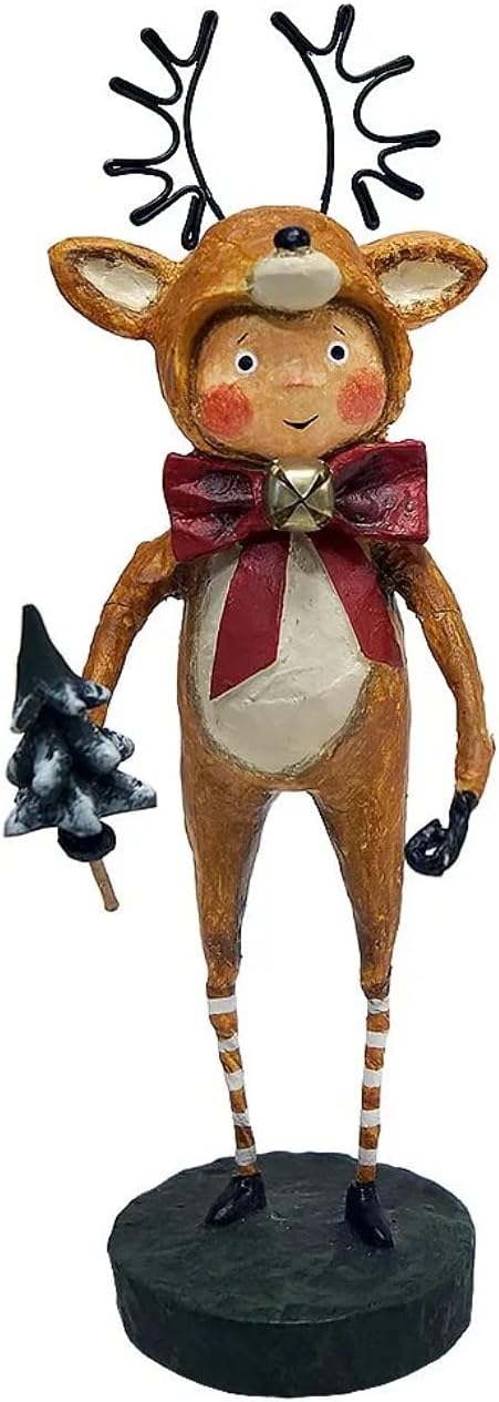 Amazon.com: Lori Mitchell Christmas Little Dasher Reindeer Figurine ...