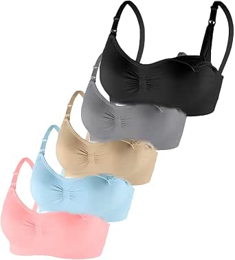 CHEELOM Lencería y Ropa Interior de Maternidad,5 PCS Brasier de ...