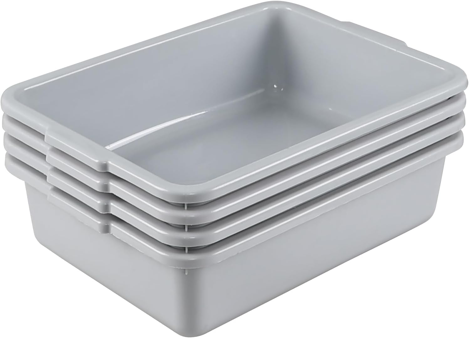 Amazon.com: Hayixia 4-Pack 13 L Commercial Bus Tub Box, Plastic Dish ...