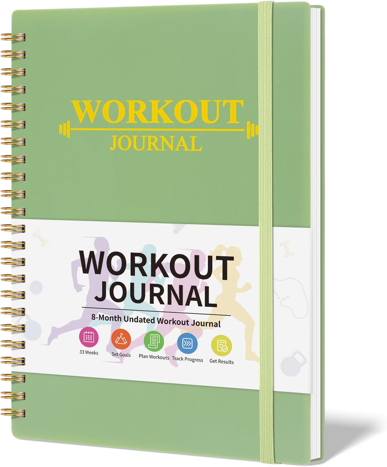 Amazon.com: Fitness Workout Journal for Women & Men, A5 Hardcover ...
