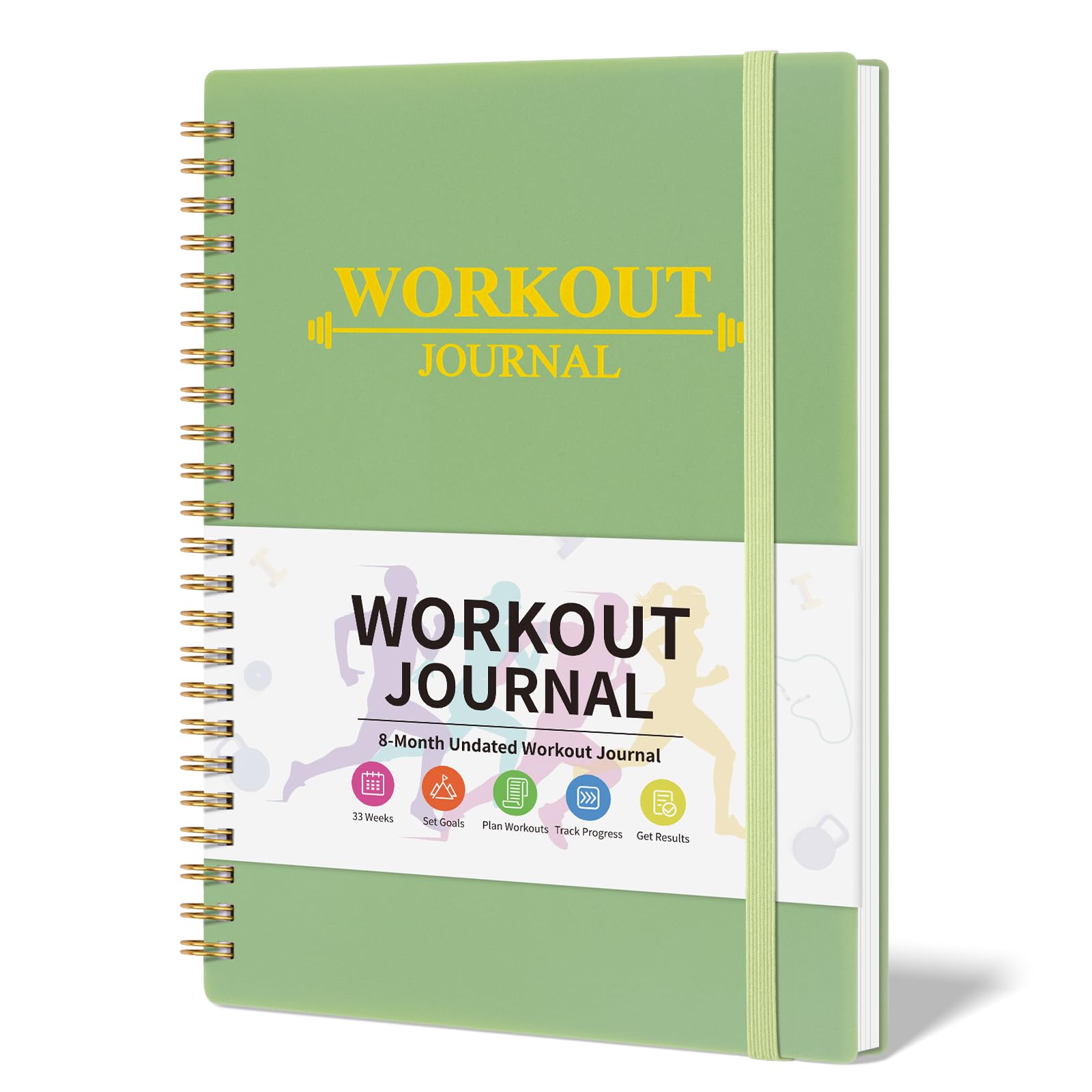 Amazon.com: Fitness Workout Journal for Women & Men, A5 Hardcover ...