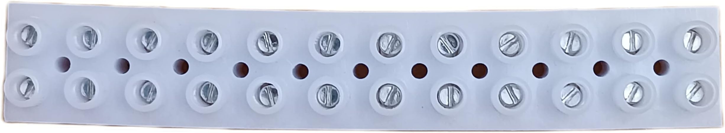 12 Ways PVC Terminal Connector Strip Electric Barrier Strip Dual Row ...