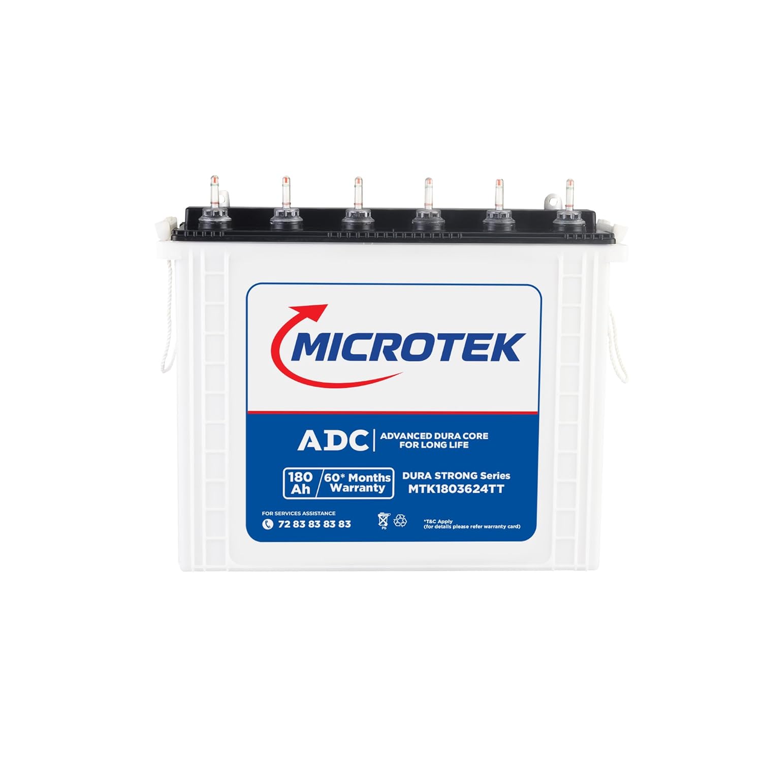 Microtek DuraStrong |MTK1803624TT 180Ah Inverter Battery | with ...
