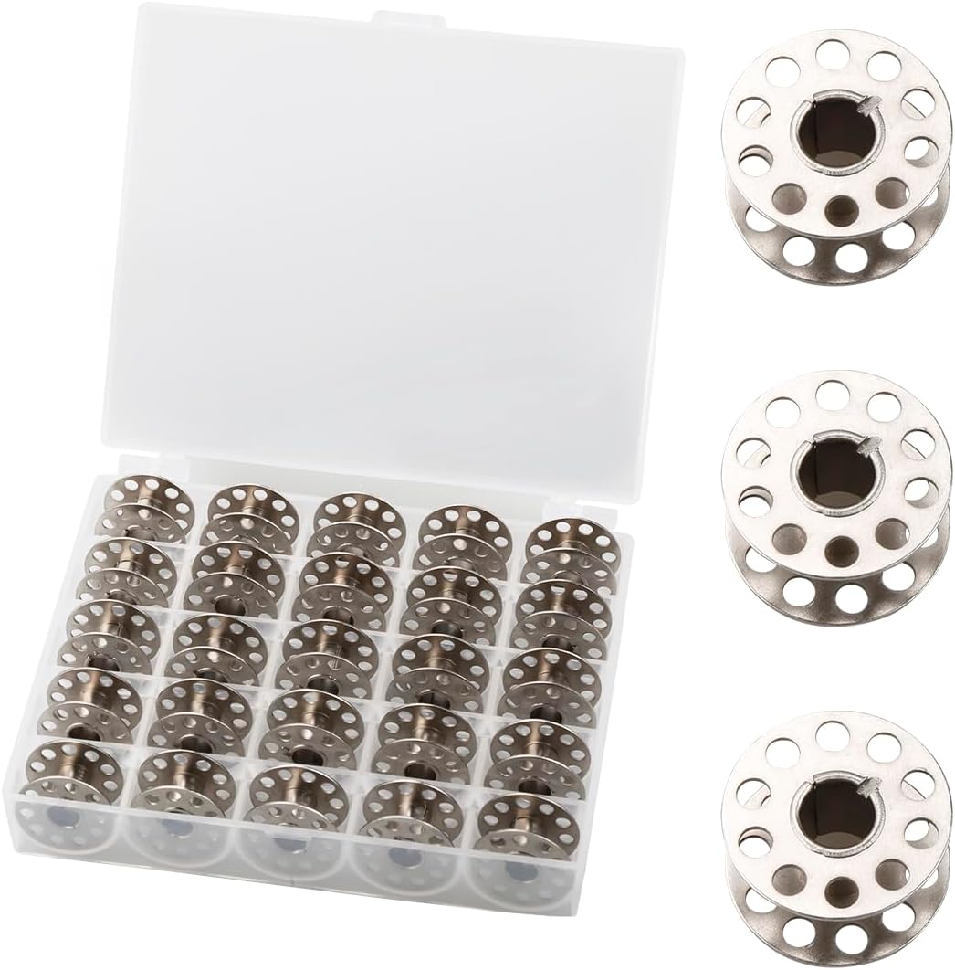 Tabanzhe 25pcs Sewing Machine Bobbins Sewing Machine Bobbins Empty ...
